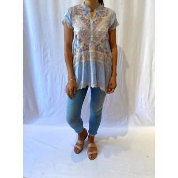 Johnny Was | Tops | New Johnny Was Johnny Was Collection In Periwinkle ...